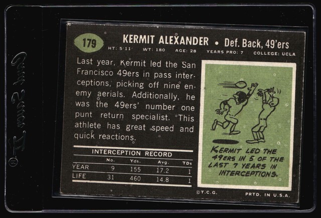1969 Topps - #179 Kermit Alexander for sale online | eBay
