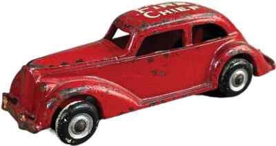 ARCADE CAST IRON RED FIRE CHIEF CAR - HUBLEY | eBay