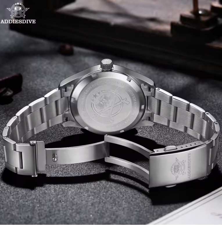 ADDIESDIVE Automatic Watch for Men Stainless Steel Watch Luminous Dial ...