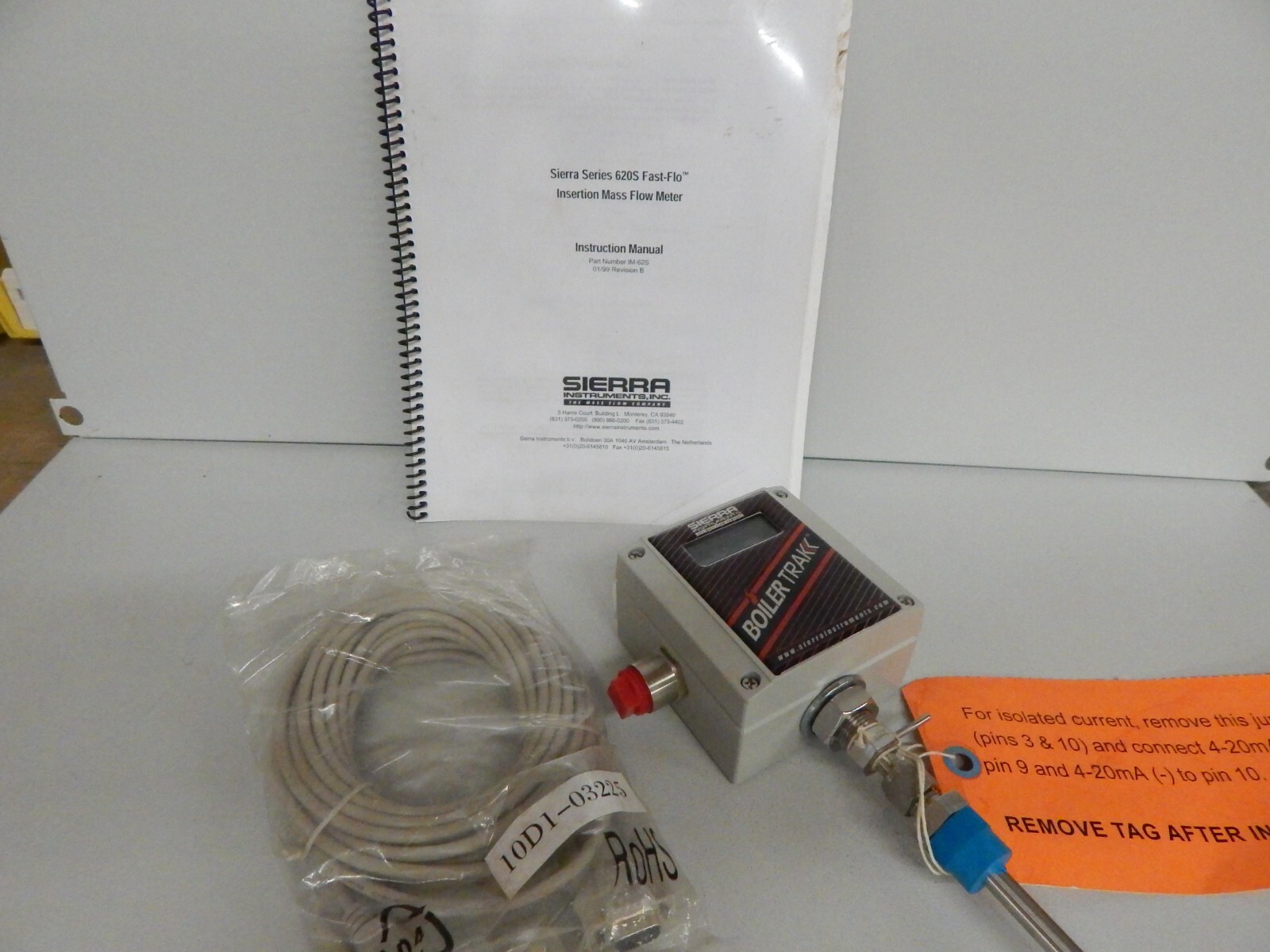 SIERRA INSTRUMENTS, BOILER TRAK, 620S-BT-L09-M1-EN2-V4-DD-9, Gas Flow ...
