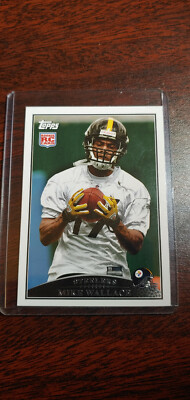 2009 Topps Mike Wallace rookie Football card #348 Pittsburgh Steelers ...