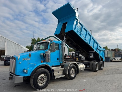2015 Kenworth T800 20 Cu Yard T/A T/A Dump Truck PTO 18 Speed Cummins ...