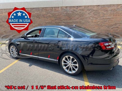 fit:2010-2019 Ford Taurus Body Side Molding Rocker Panel Trim 8Pc | eBay