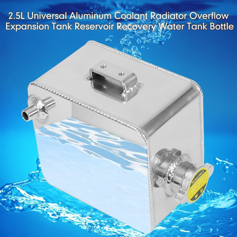 2.5L Water Coolant Radiator Overflow Recovery Tank Universal Expansion ...