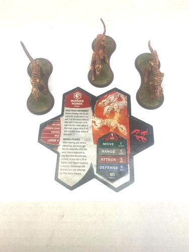 1 of Heroscape Marrden Hounds 3 figures and 1 card | eBay