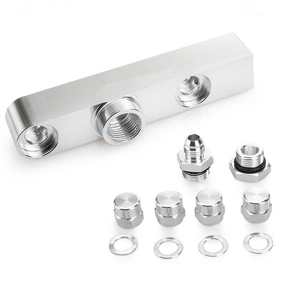Billet Car Twin Dual Double 044 Fuel Pump Manifold With Mounting ...