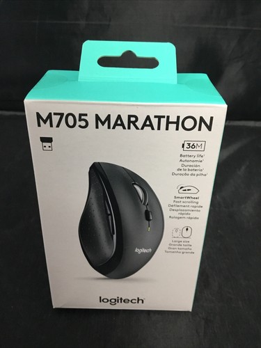 Authentic Logitech Marathon M705 Wireless Mouse (910-001935) Brand New 97855068538| eBay