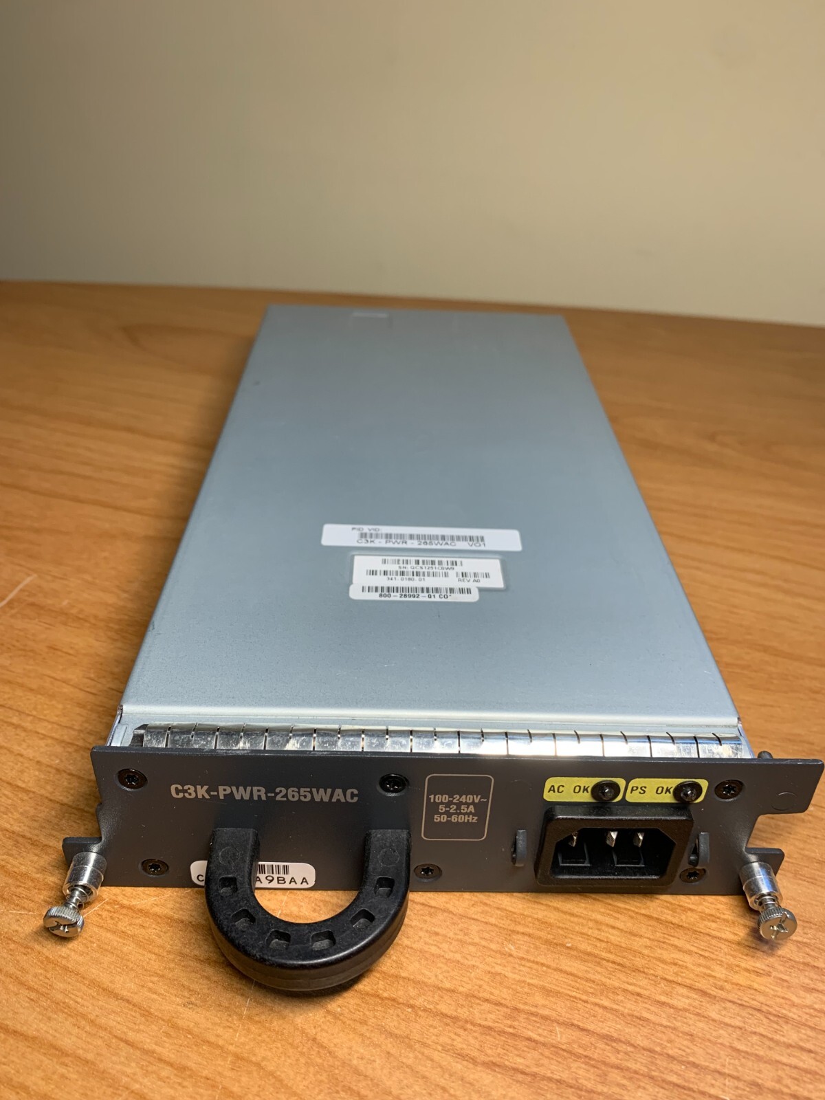 Cisco C3K-PWR-265WAC 265W Power Supply for Catalyst 3560E/3750E Series ...