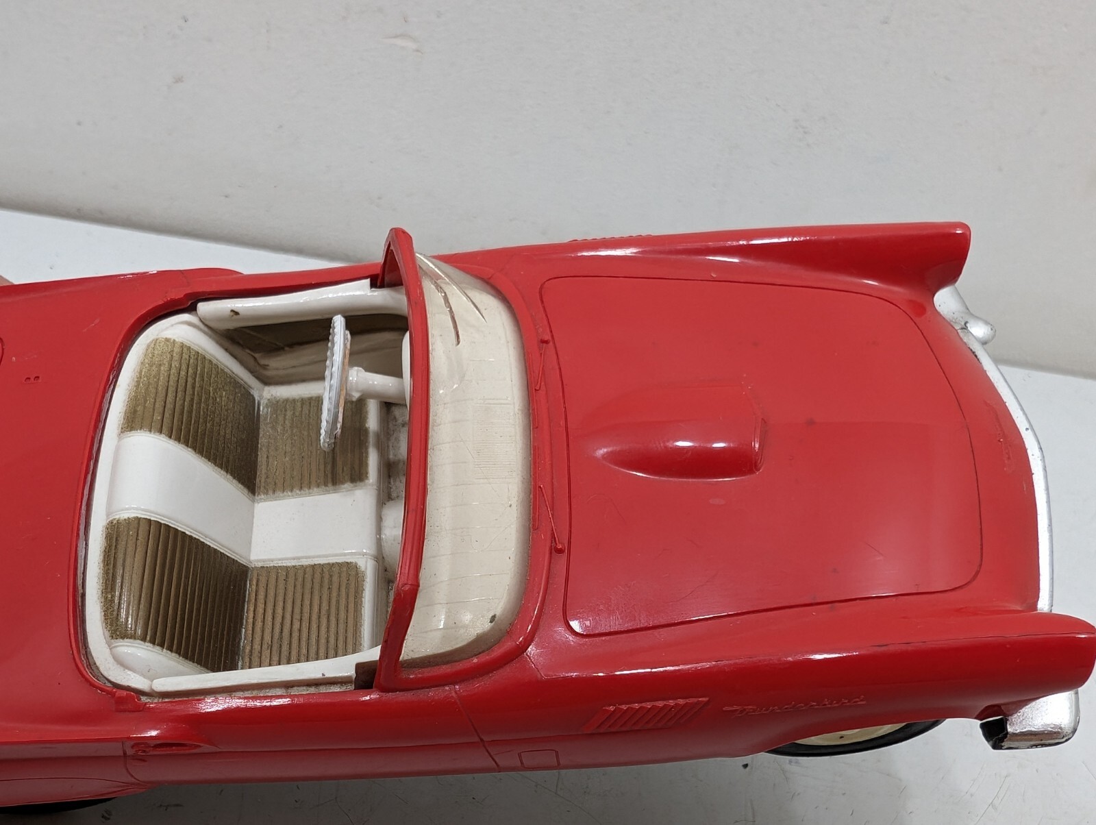 Vintage 1957 Ford Thunderbird Convertible RED Dealer Promo Model Car ...