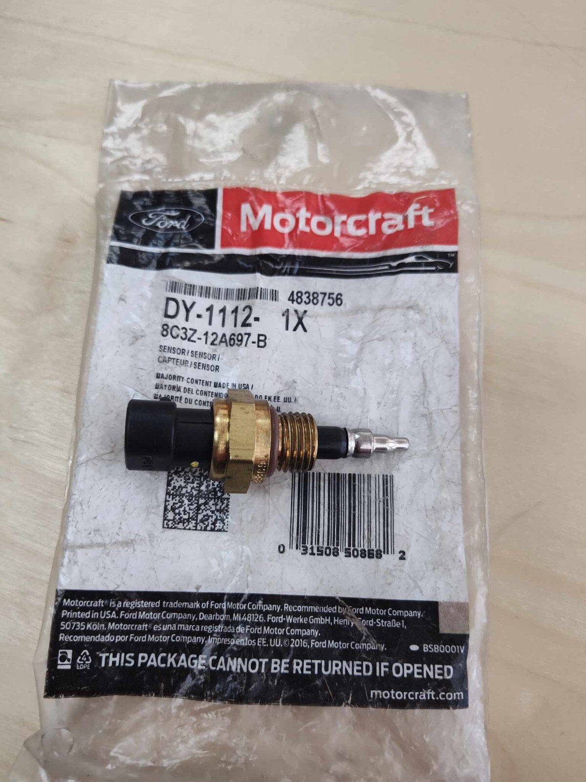 Motorcraft DY-1112 Engine Intake Manifold Temperature Sensor | Aftermarket