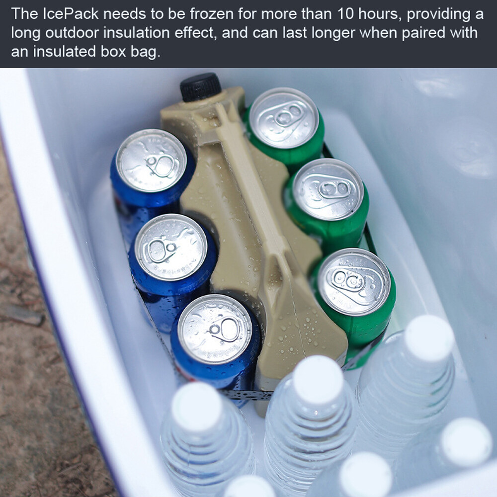 IcePack Reusable Portable Freezer Beverage Retain Freshness Cooler U9G7 ...