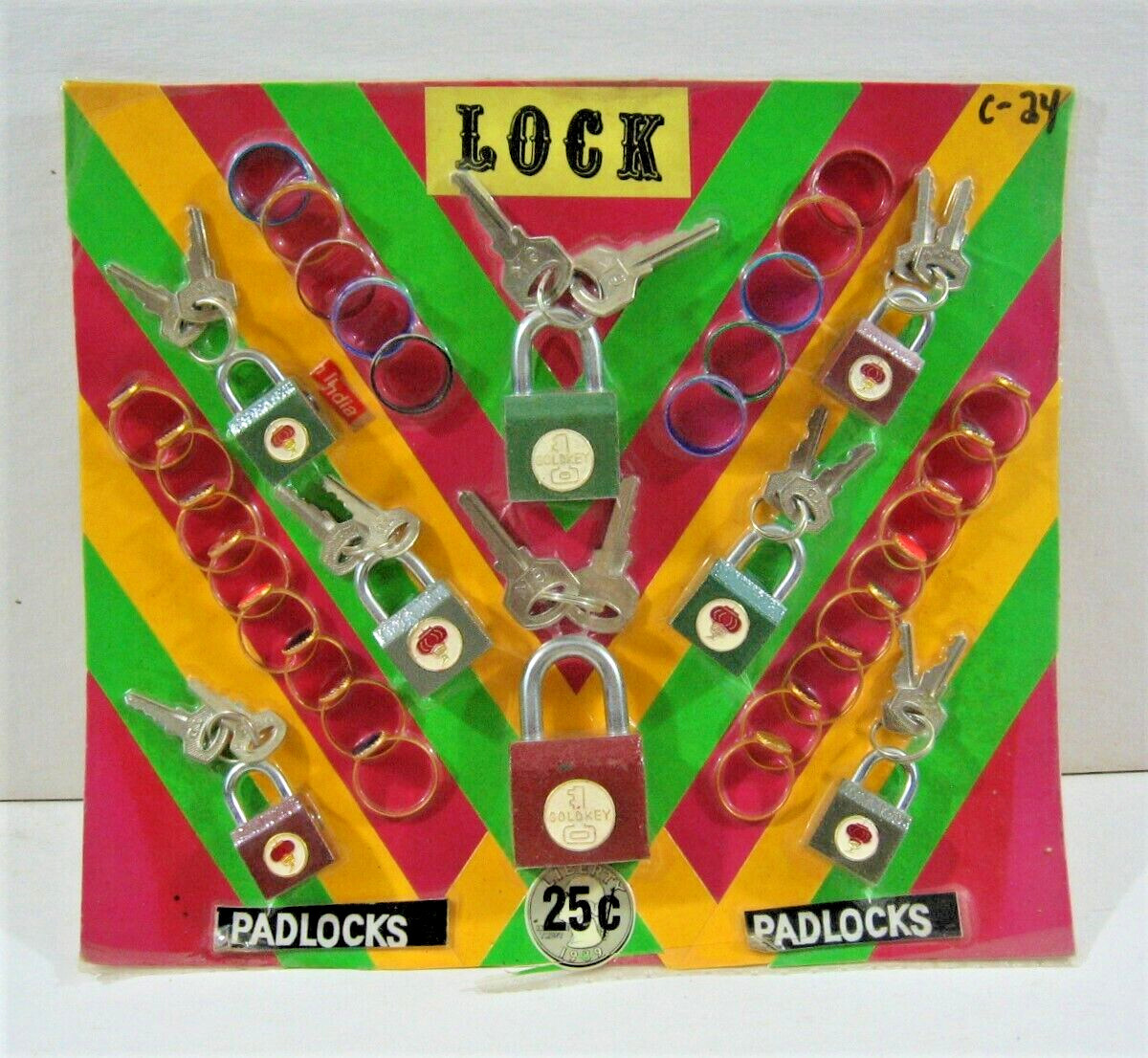 Locks & Keys Padlocks And Rings Old Gumball Vending Machine Display ...
