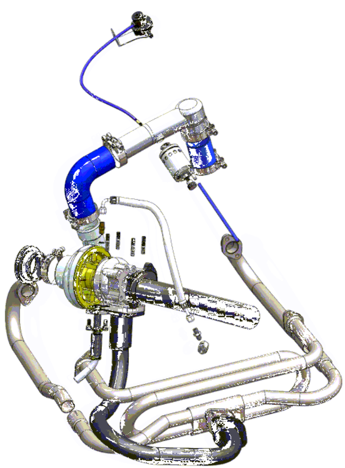 VW Beetle/Bug turbo kit for single carburetor with SPA200 T2 ...