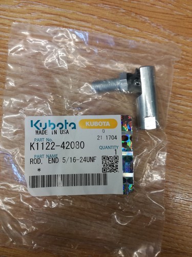 GENUINE KUBOTA SPEED CONTROL ROD END GR2120 K1122-42080 FREE TRACKED ...