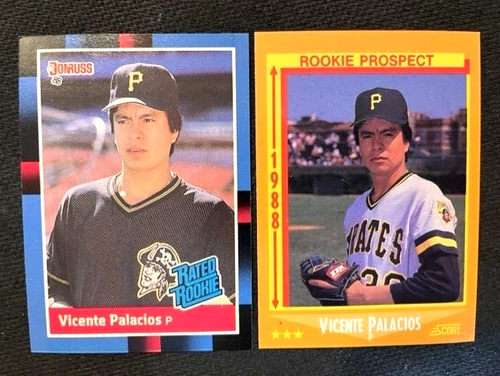 MLB - Vincente Palacios 1988 Donruss Rated Rookie & 1988 Score Rookie ...