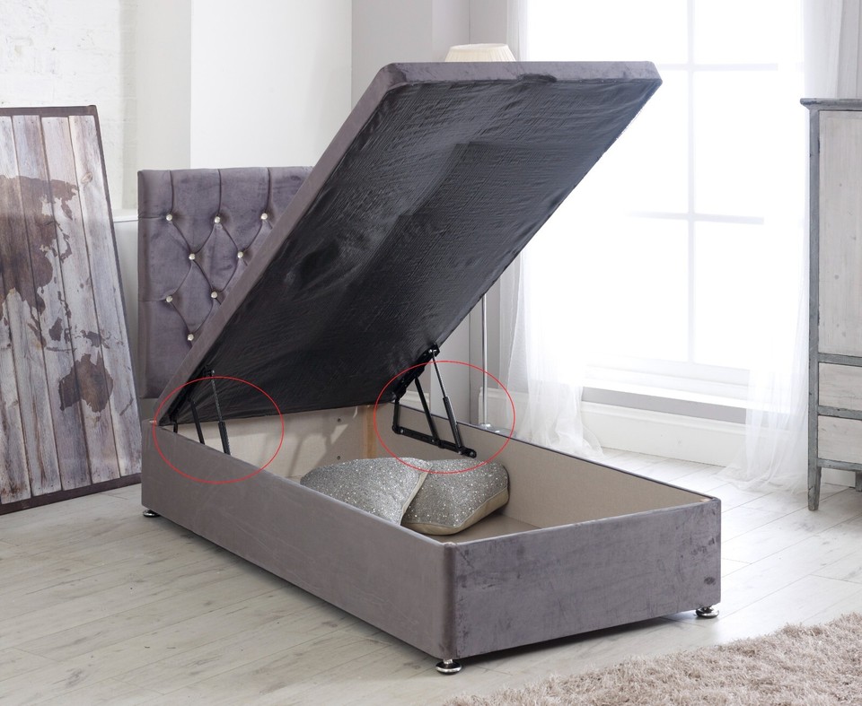 2 x Divan Ottoman Storage Bed Lift Up Bed Hinge Mechanism and Gas ...