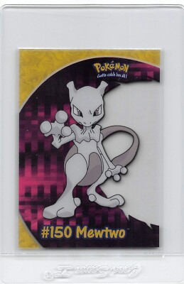 MEWTWO #150 PC5 - BLUE LOGO - translucent/clear - TOPPS POKEMON CARD ...
