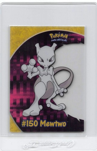 MEWTWO #150 PC5 - BLUE LOGO - translucent/clear - TOPPS POKEMON CARD ...