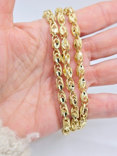 10K Yellow Gold* Solid Turkish Rope Chain 24.25 inch x 5.7 mm Lobster ...