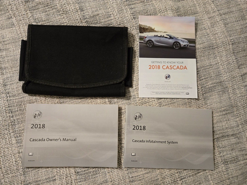 2018 BUICK CASCADA WITH NAVIGATION INFOTAINMENT OWNER MANUAL SET WITH ...