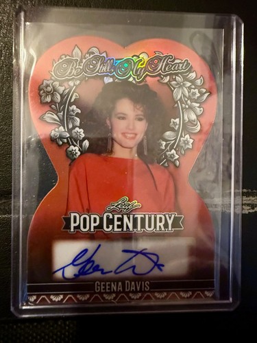 2025 Leaf Pop Century GEENA DAVIS Be Still My Heart Auto Autograph #'d ...