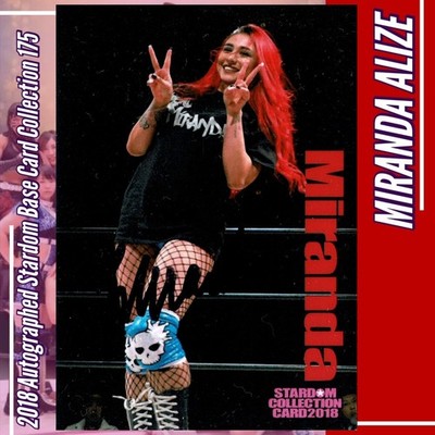 2018 Stardom Wrestling Autographed Base Card 175 Miranda Alize AEW ...