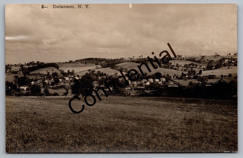 Real Photo View Of The Small Town Of Delanson New York Duanesburg NY RP ...