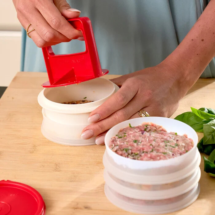 New Tupperware Large Burger Press Ring Seal 4 Freezer Safe Keepers ...