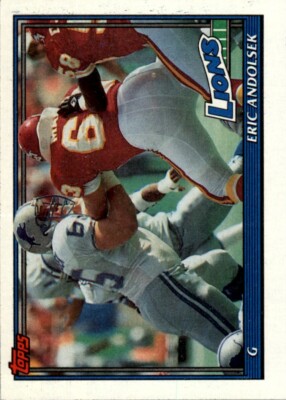 1991 Topps NFL Eric Andolsek #406 | eBay