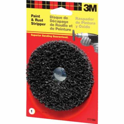 (3)-3M 4 In. Single Pad Paint Removal Disc 1/4" arbor Model: 7771NA-CC ...