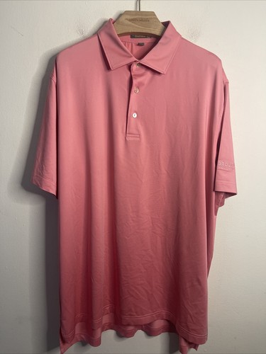 PETER MILLAR SUMMER COMFORT CROWN POLO GOLF SHIRT L Pink (CME Group) | eBay
