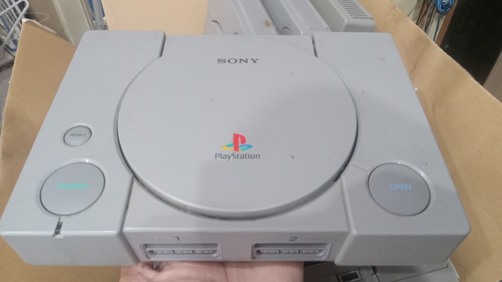 BROKEN PS1 Gray Playstation 1 Console Disc Problem SCPH-5501 AS IS FOR ...