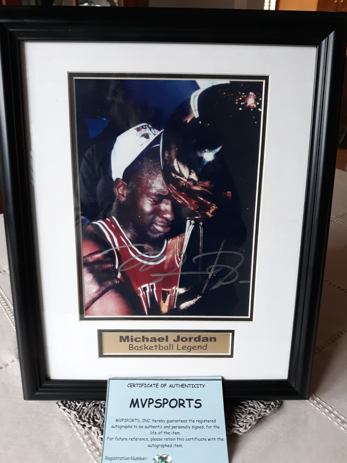 NBA GREAT MICHAEL JORDAN CHICAGO BULLS AUTOGRAPHED PHOTO WITH CERT ...