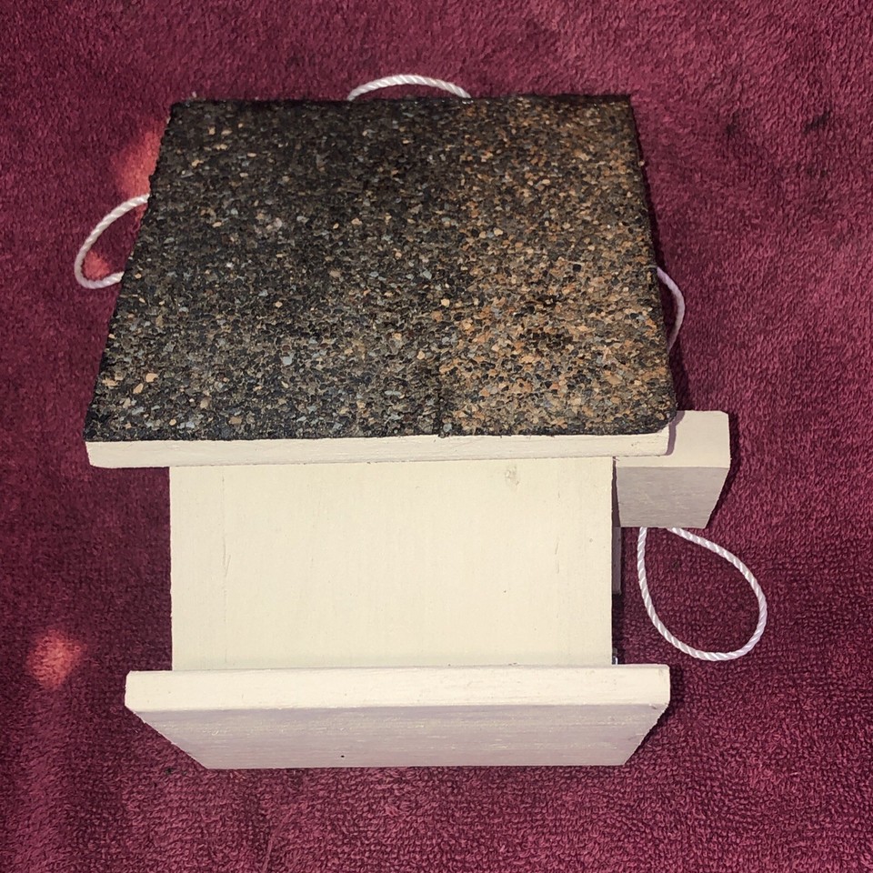 New hand crafted Tan Wood wren/chickadee bird house great gift for Mom ...