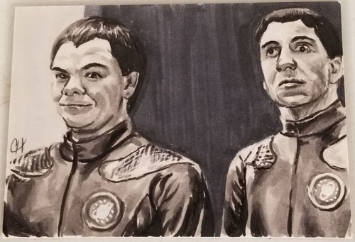 Chris Henderson Hand Drawn Sketch Card ACEO - Lahnk & Teb Alien- Galaxy ...