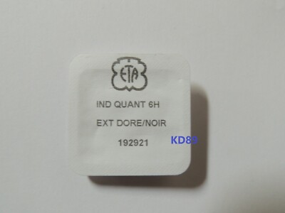 ETA 251.262 251.272 date disc GOLD 6H swiss made in original packaging ...