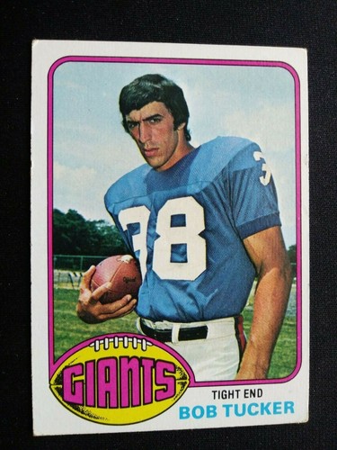 1976 Topps Football Card # 417 Bob Tucker - New York Giants | eBay