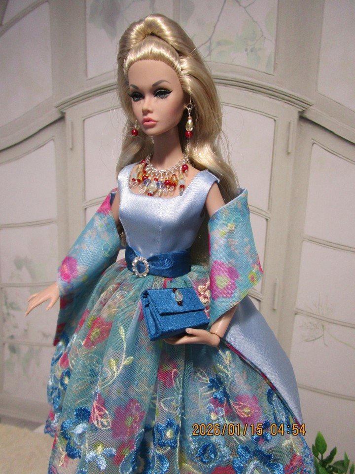 Poppy Parker NuFace Silkstone OOAK Handmade Outfit Tulle Lace Dress ...