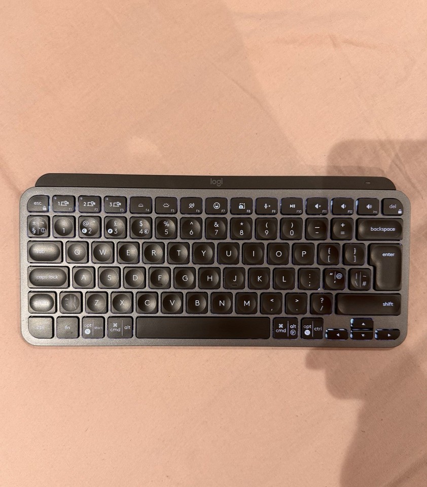Logitech MX Keys Mini Graphite, English UK Bluetooth Keyboard, Windows ...