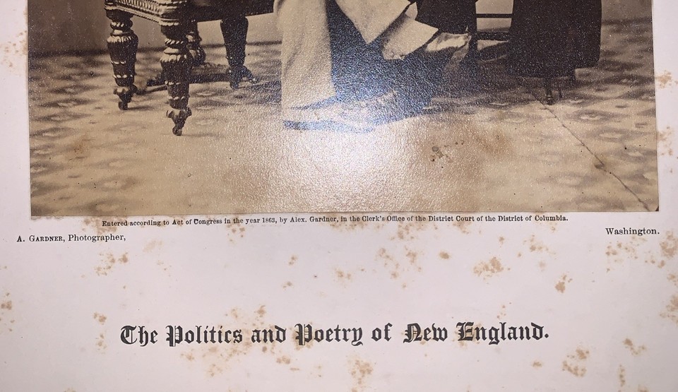 1863, ALEXANDER GARDNER, POLITICA E POESIA DEL NEW ENGLAND, SUMNER E ...