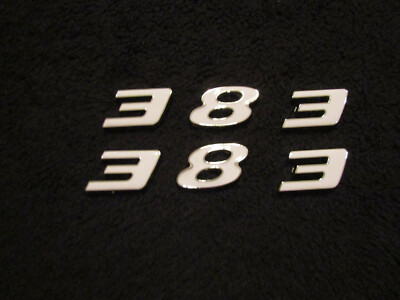 FORD 383 MUSTANG STROKER ENGINE ID FENDER QUARTER HOOD TRUNK EMBLEMS ...