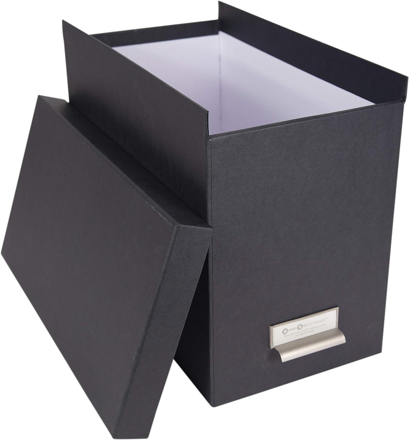 Bigso John Fiberboard Label Frame Desktop File Storage Box | Grey | eBay