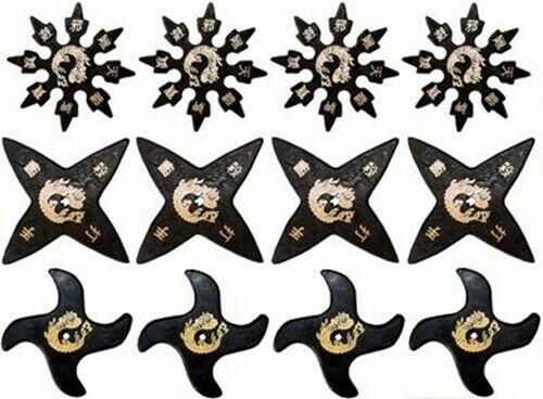 Ninja Martial Arts Rubber Foam Throwing Stars Practice Shuriken Star ...