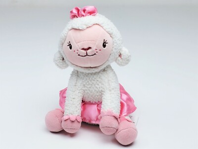 DISNEY STORE Stuffed Animal Doc McStuffins LAMBIE Pink Tutu Lamb Plush ...