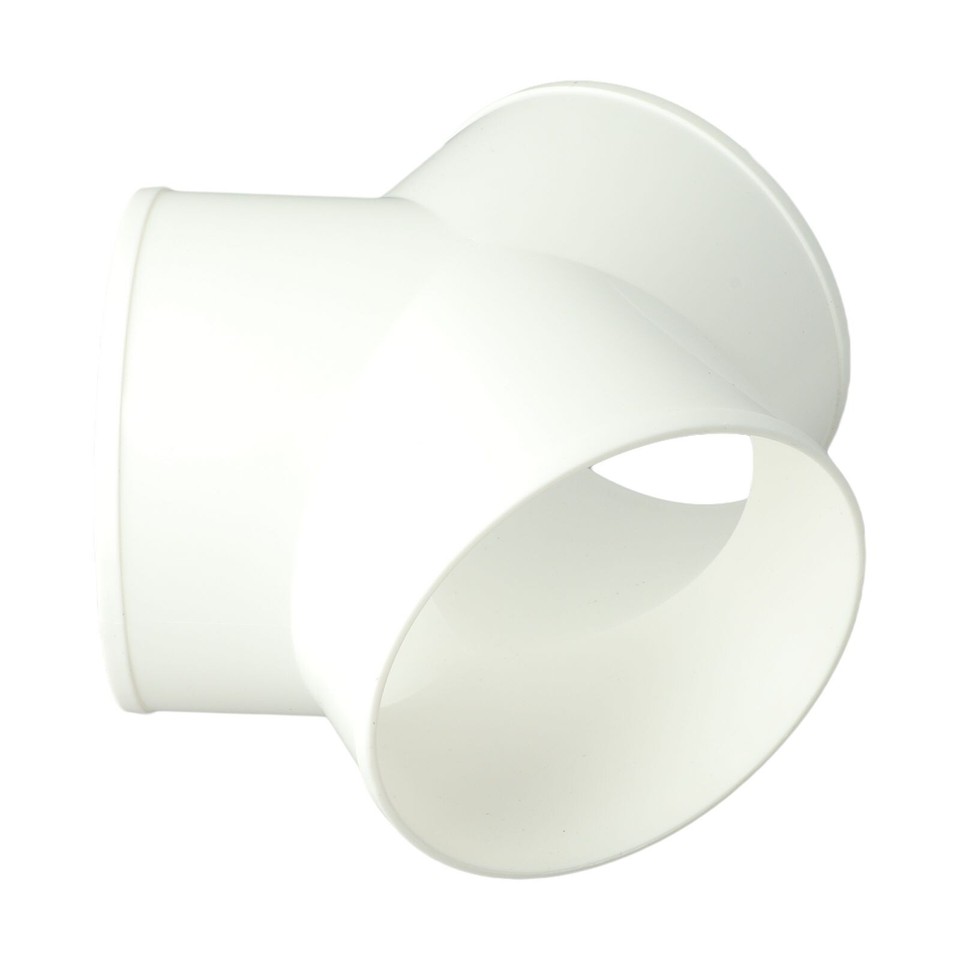 PVC Y Shape Ducting Splitter Connector for Extractor Fans Range Hood ...