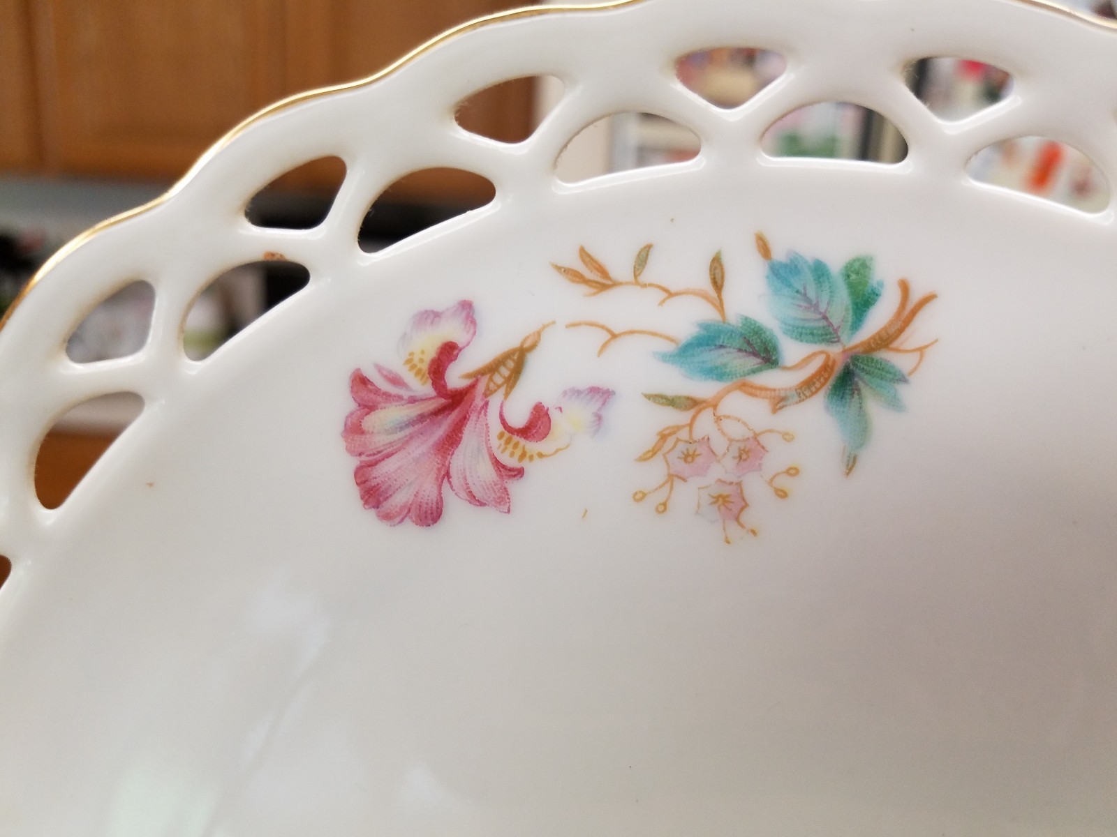 Dessert Plates Pierced Made Bavaria # 36 Backstamp Crown Letter "F" In ...