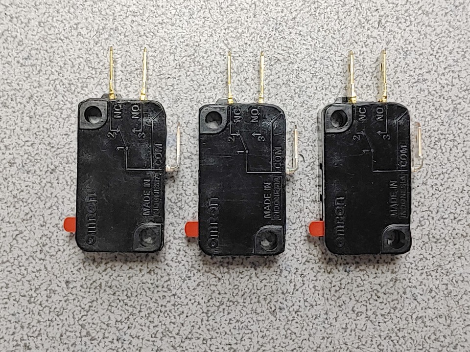 3x Omron 1/2HP Motor / Microwave Microwave Door Interlock SPDT Switch ...