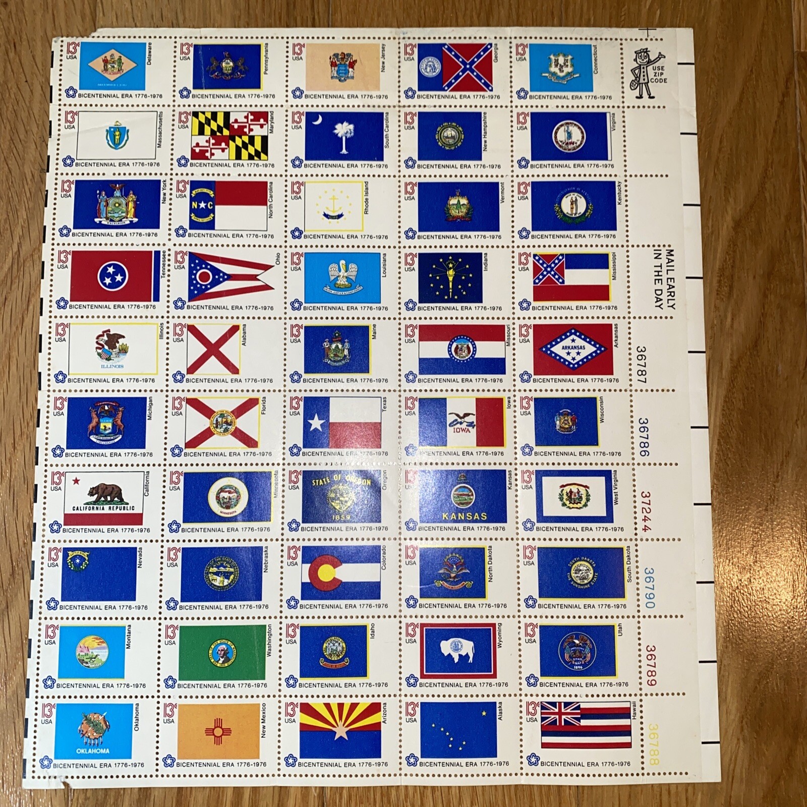 US SCOTT 1633 - 1682 FLAGS PANE OF 50 STAMPS 13 CENTS FACE MNH | eBay