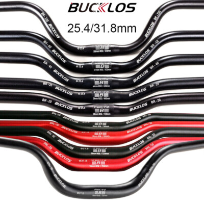 50/60/90/100mm Hi Riser Handlebar 25.4/31.8*620-780mm Aluminum Road BMX ...
