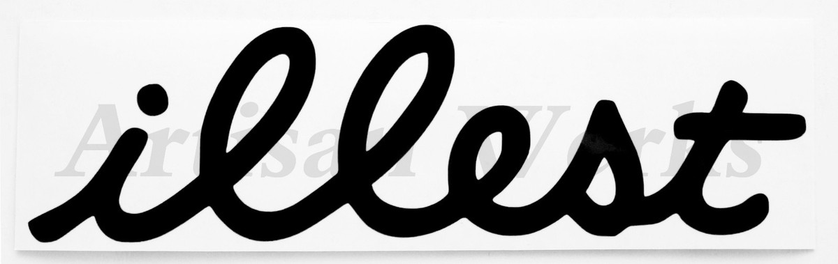 Illest Font Fatlace ® Illest Ill Sticker BBS Rotiform Sticker Tuning